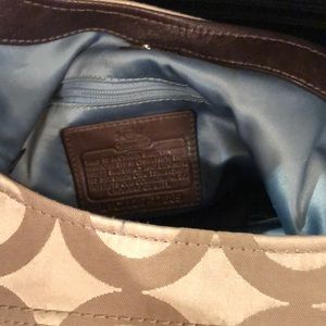 Coach | Bags | Coach Madison Op Art Sateen Maggie Shoulder Bag | Poshmark